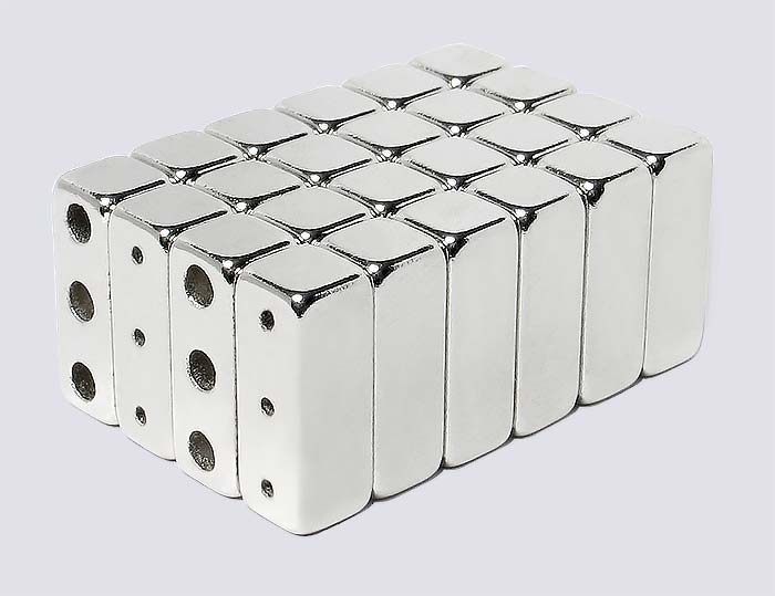 3 Hole Magnetic Clasp Silver 12 sets | Super Holding Power