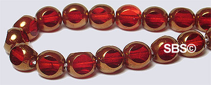 6mm 3-sided Window - Siam / Bronze: Stateside Bead Supply