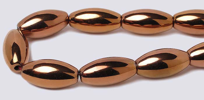 Copper Magnetic Beads - 6x12 Rice | (Metallic Color)