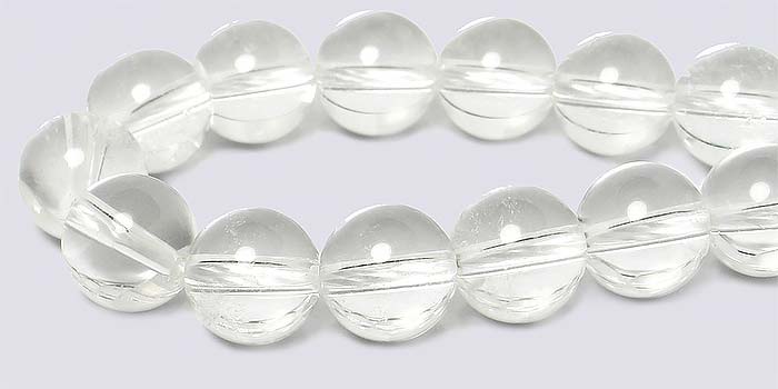 Crystal Quartz Beads - 8mm Round | (Smooth & High Polished for Jewelry ...