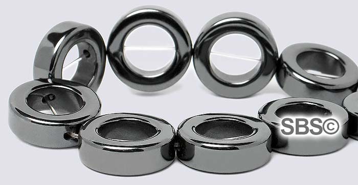 Magnetic Beads Hematite 12mm Donut | Spectacular Quality (AAA Grade)