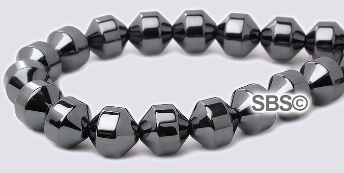 Magnetic Beads Hematite 6mm Double Cone | Spectacular Quality (AAA Grade)