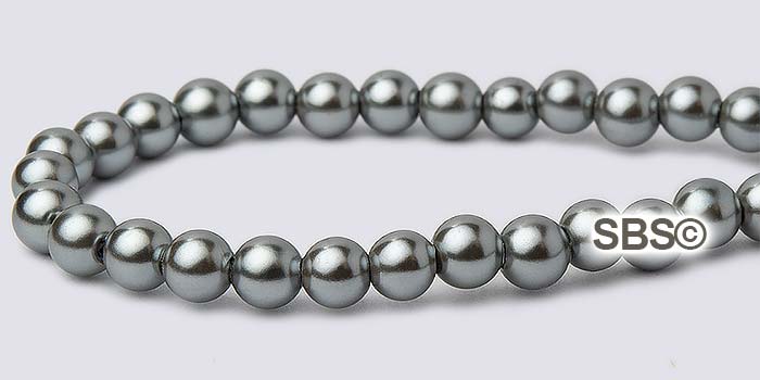 Pearl Magnetic Hematite Beads 4mm - Oyster - (Amazing High Luster)