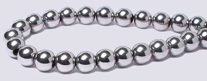 Silver Magnetic Beads - 5mm Round | (Super Shiny Surface)
