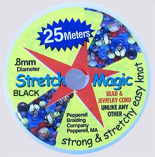 Stretch Magic Beading Cord .8mm BLACK