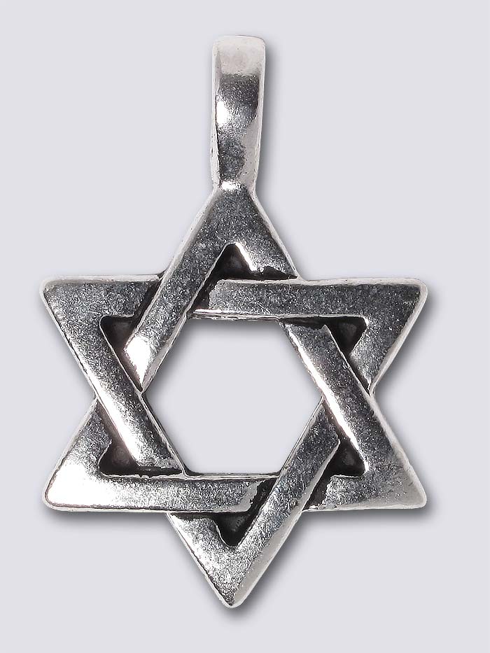 TierraCast Large Star of David "Silver Antique" | (Made in USA)